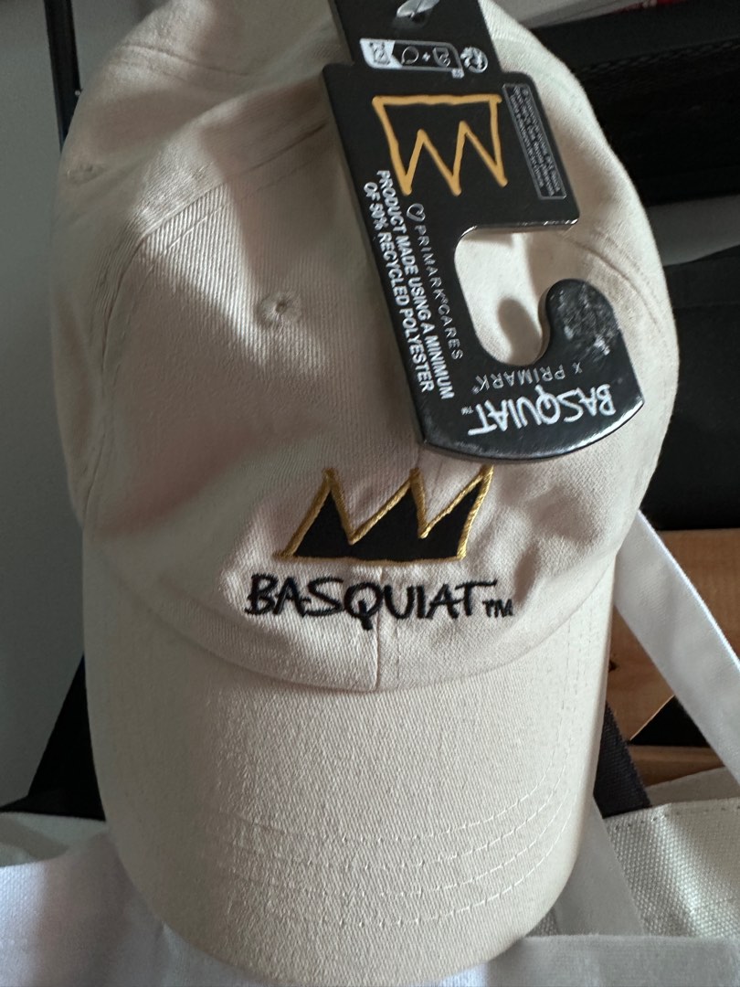 Primark X Jean Michel Basquiat Cream Off White Limited Edition Baseball ...