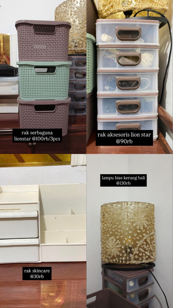 Rak, Lampu, Box, Perabotan Rumah di Carousell