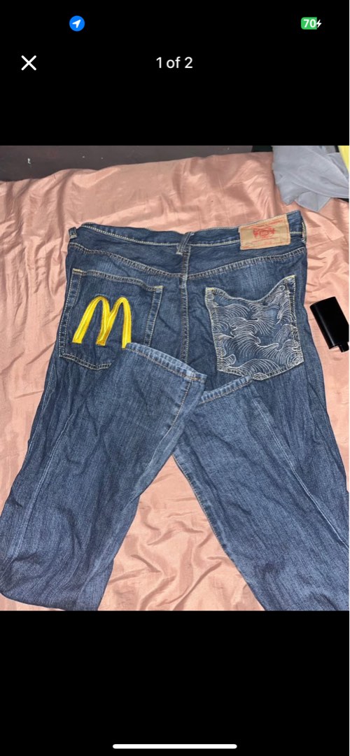 RMC X MCDO JEANS, Men's Fashion, Bottoms, Jeans on Carousell