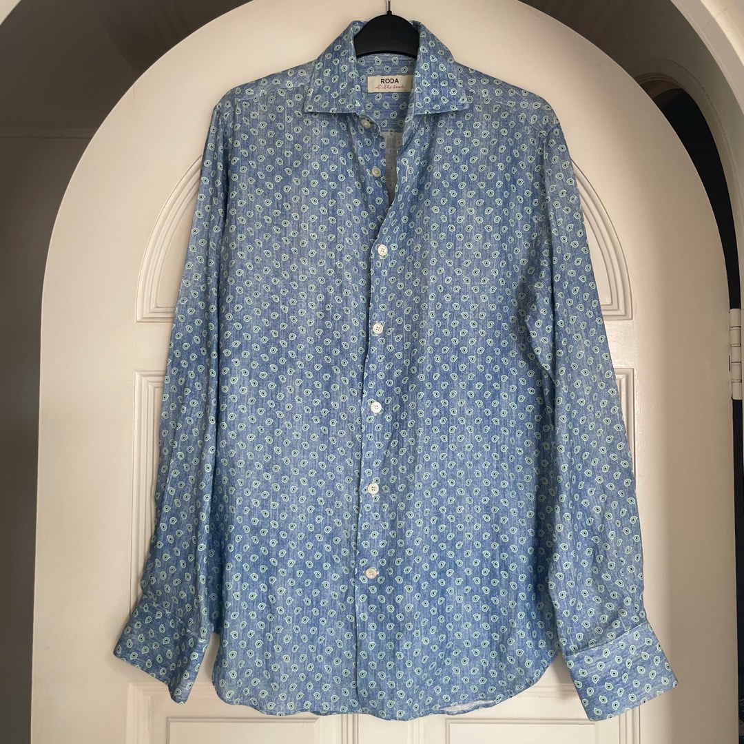 Roda Linen Shirt, Men's Fashion, Tops & Sets, Shirts on Carousell