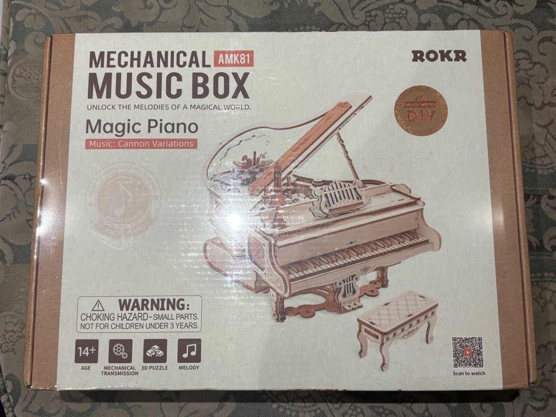 ROKR Mechanical Music Box AMK81 Magic Piano Cannon Variations, Hobbies ...
