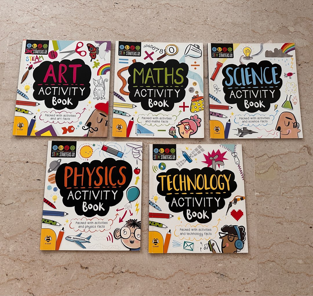 Set of 5 STEM Starters for kids, Activity Books, Science, Maths ...