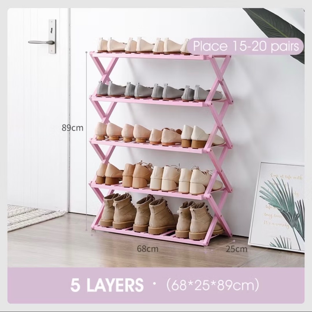 Shoe Rack | Foldable Wooden Shoe Storage Rack | Furniture Shoes Rack ...
