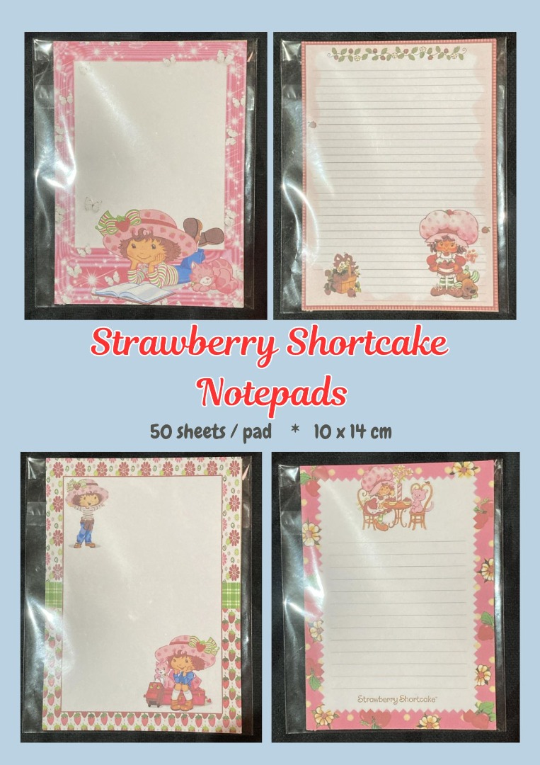 Strawberry Shortcake Notepads, Hobbies & Toys, Stationary & Craft ...