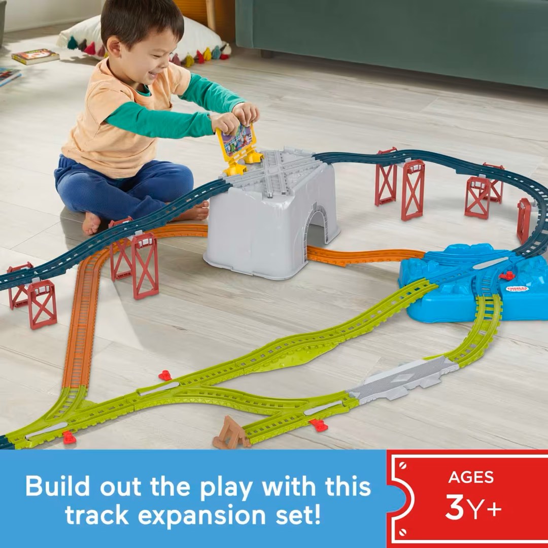 Thomas & Friends Train Tracks Set, Connect & Build Track Bucket, 34 ...