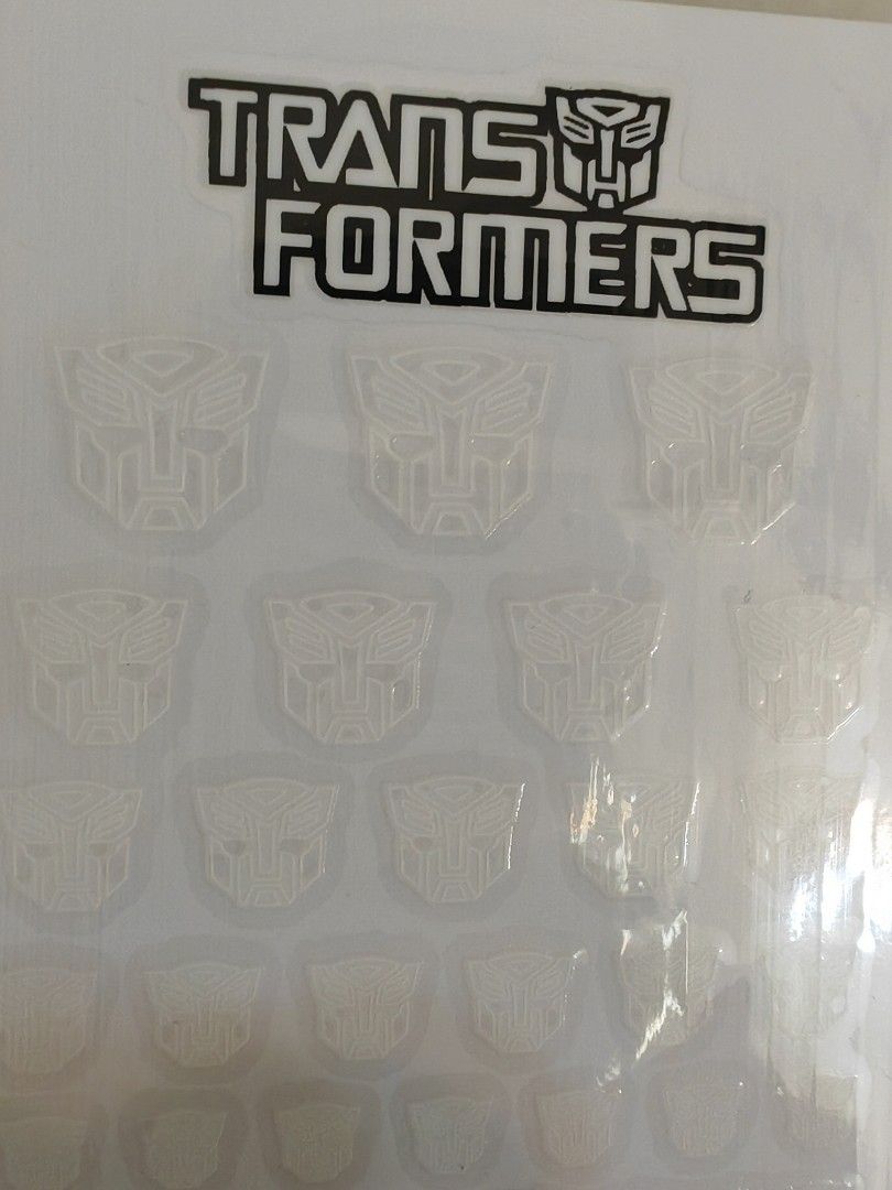 Pelekat Lambang Autobot - Transformers Autobot - Garis Putih Lutsinar ...
