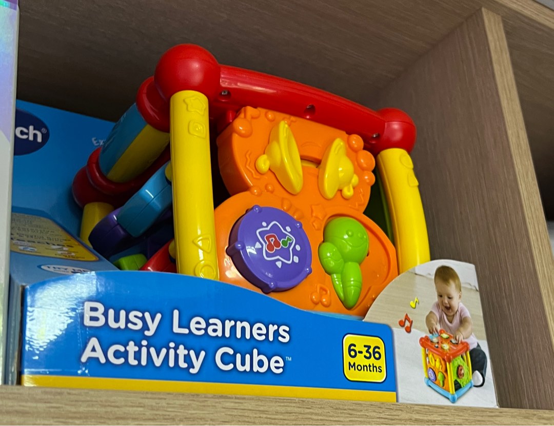 VTech Busy Learners Activity Cube (Turn N Learn Cube), Babies & Kids, Infant Playtime on Carousell