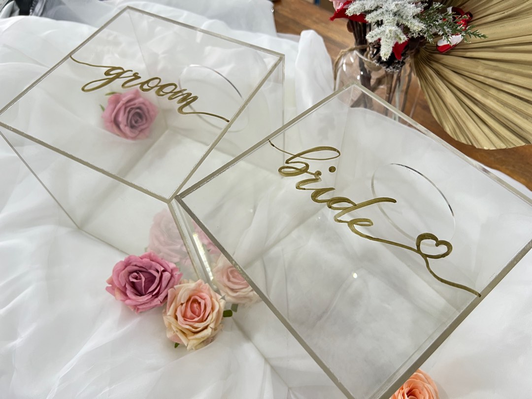 Wedding angpow box- handwritten, Hobbies & Toys, Stationery & Craft ...