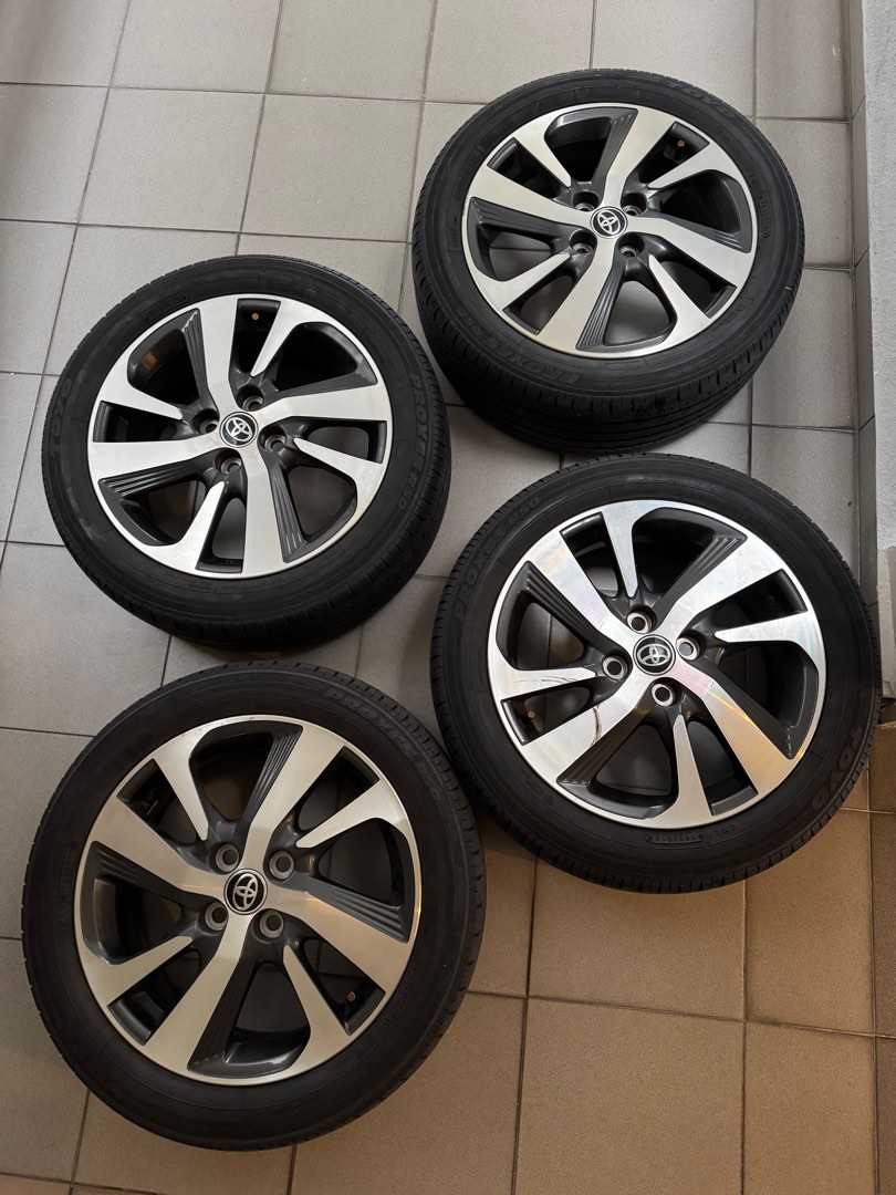 Yaris original rim plus tyre, Auto Accessories on Carousell