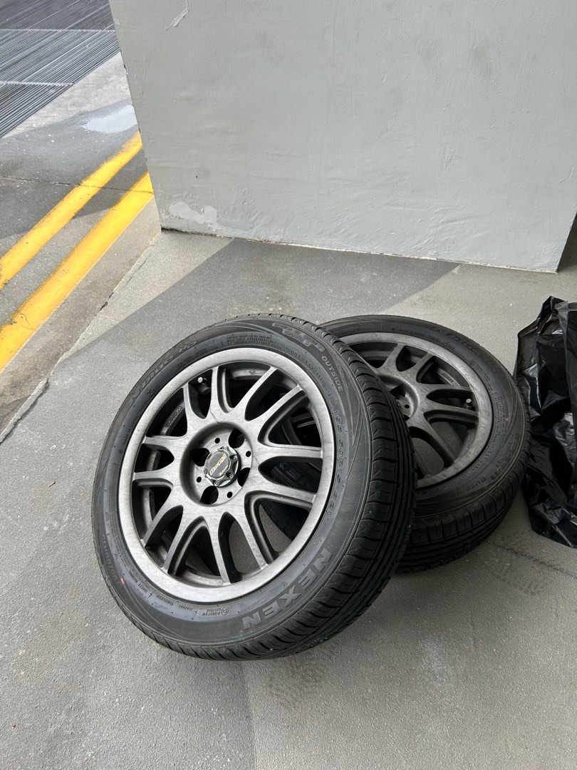 15 Inch Original Japan Rims, Car Accessories, Tyres & Rims on Carousell