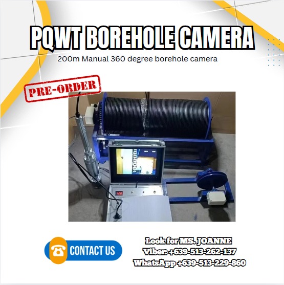 200m Manual 360 degree borehole camera PQWT BOREHOLE CAMERA, Everything ...