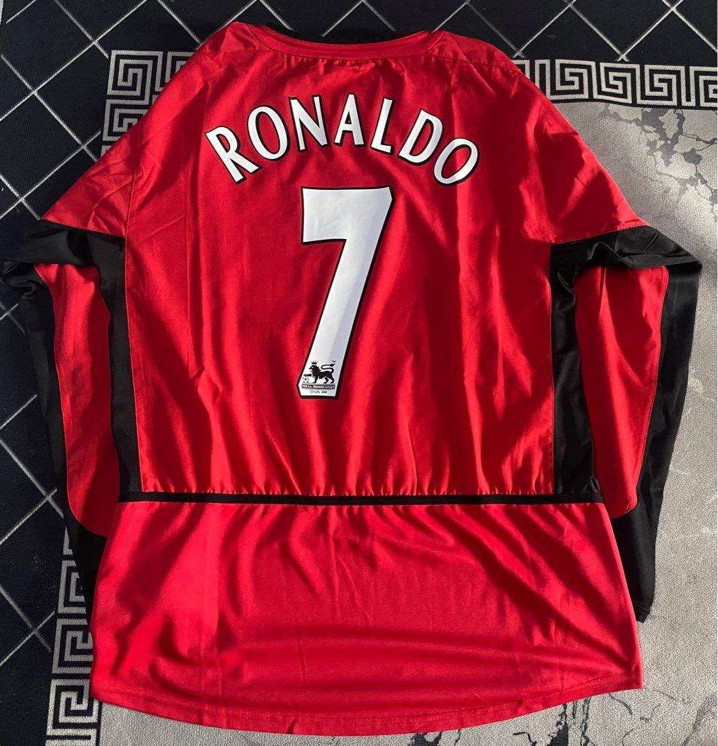 #7 CR7 Cristiano Ronaldo Manchester United 2002-04 Home Longsleeve ...