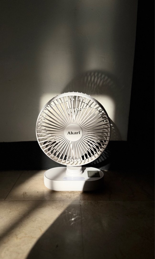 AKARI RECHARGEABLE FAN FOR SALE, Furniture & Home Living, Lighting ...
