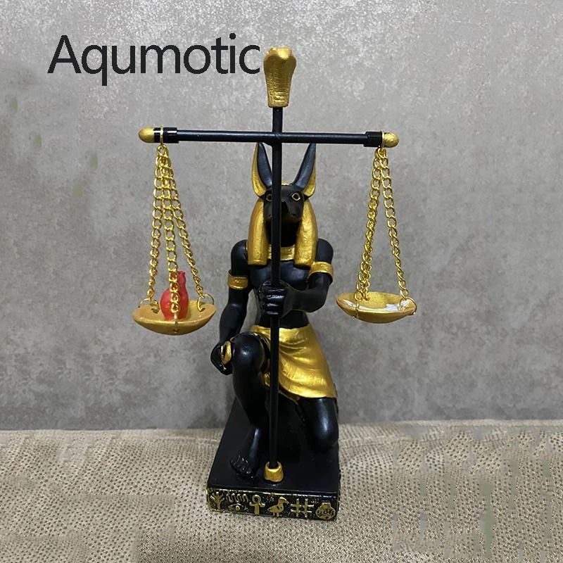 Aqumotic Nubis Fair Scale 1pc Ancient Egyptian Idols By The Dog of Egypt Jackal Dog Head Man ...