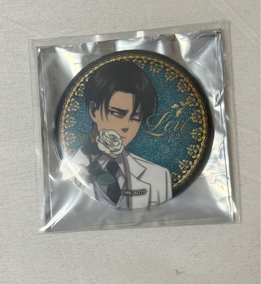 Attack on titan aot levi birthday badge, Hobbies & Toys, Memorabilia ...