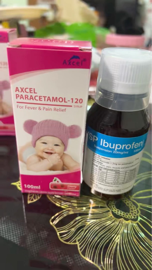 Axcel Paracetamol-120 Syrup for Fever & Pain Relief, Health & Nutrition ...