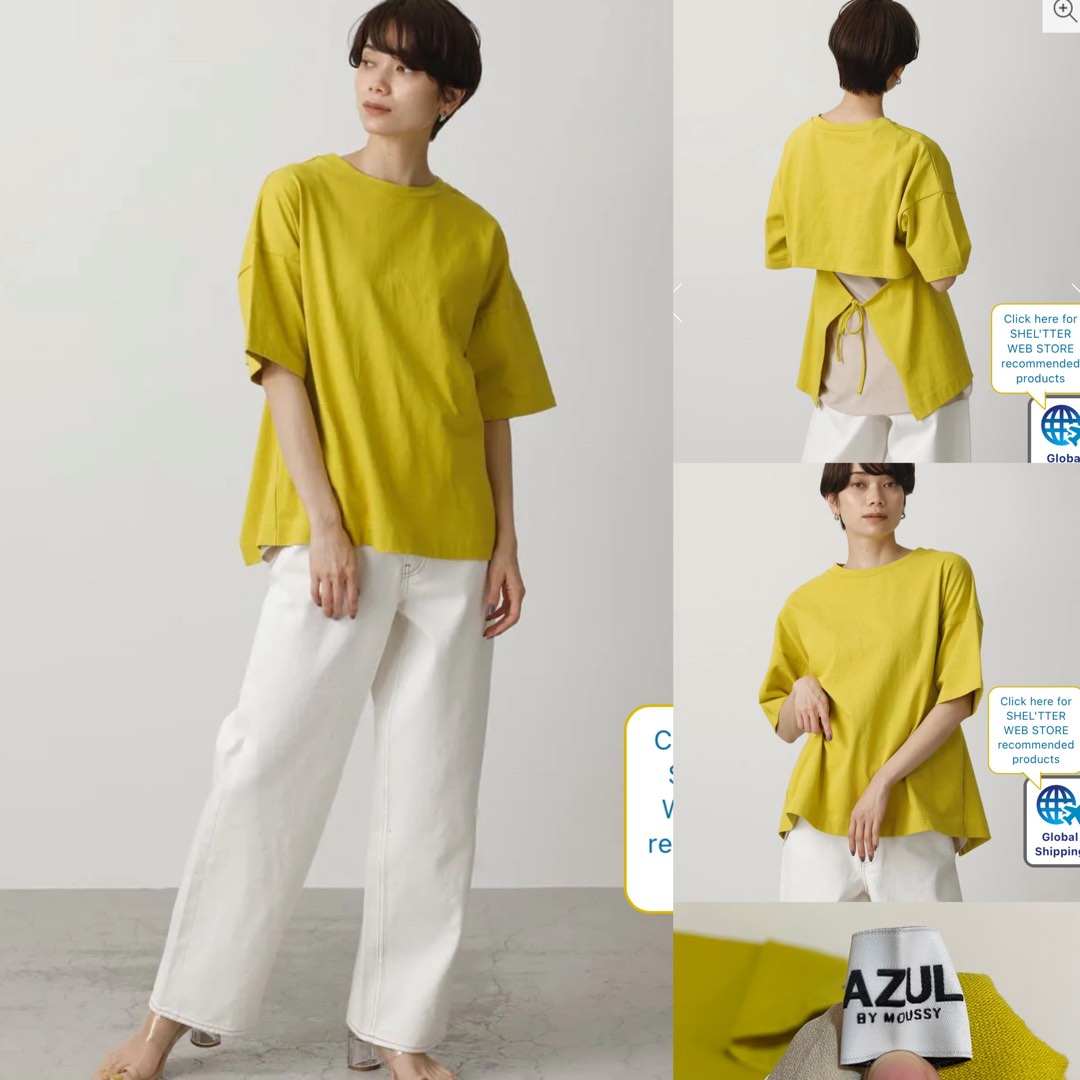 AZUL by MOUSSY Japan Back Layered Top, Women's Fashion, Tops, Shirts on ...