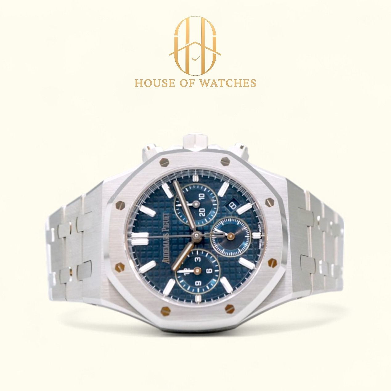 Brand New May 2025 Audemars Piguet Royal Oak Chronograph 38 Blue ...