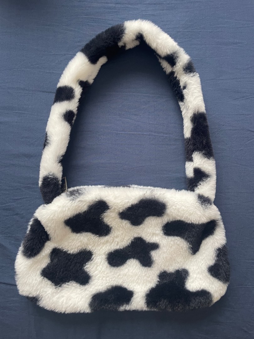 Cow print shoulder bag, Women's Fashion, Bags & Wallets, Shoulder Bags ...