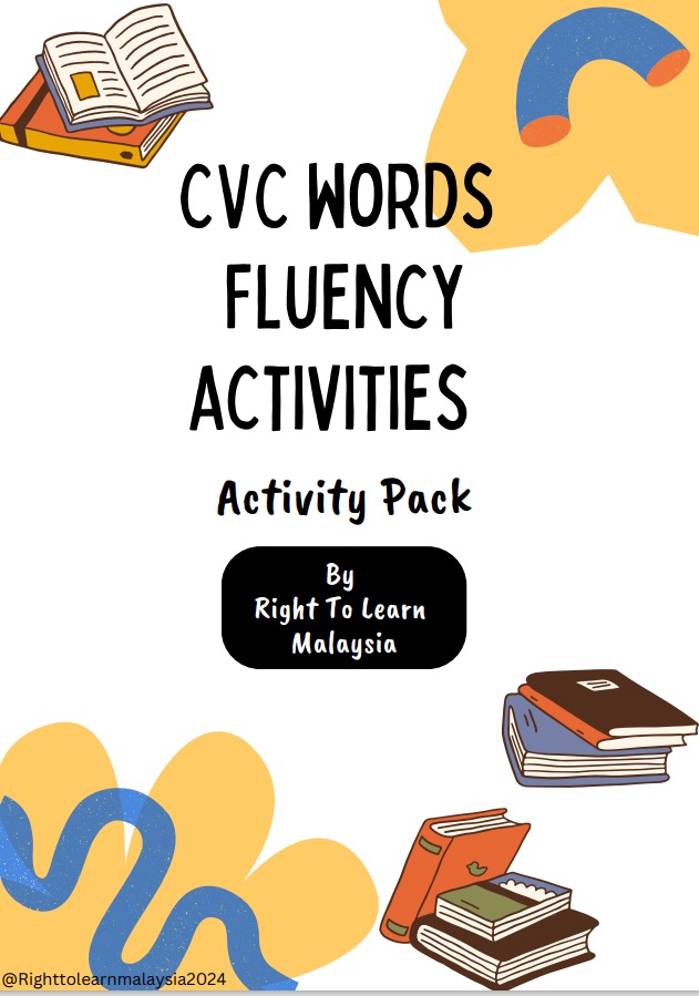 CVC (consonant,vowel,consonant) fluency activities-3 different ...