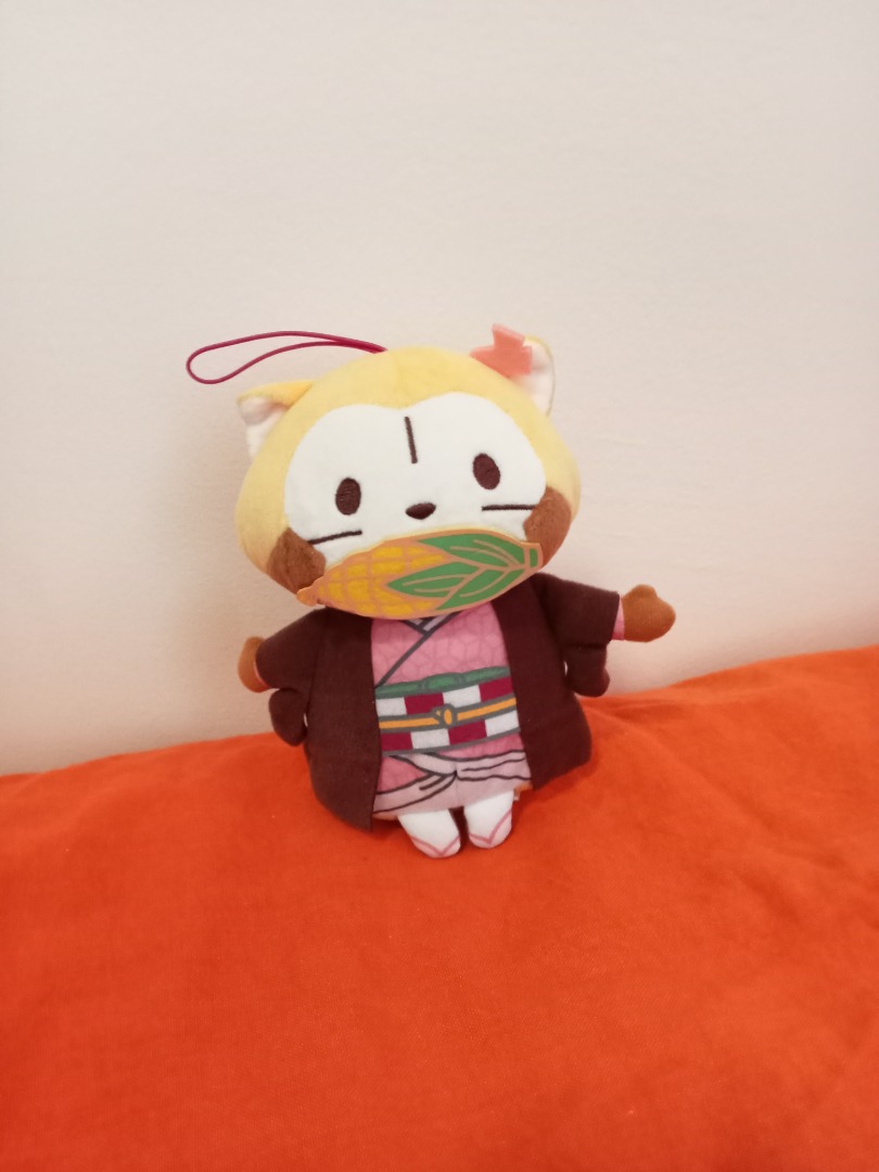 Demon Slayer x Rascal the Raccoon Nezuko Strap Mascot Plush, Hobbies ...