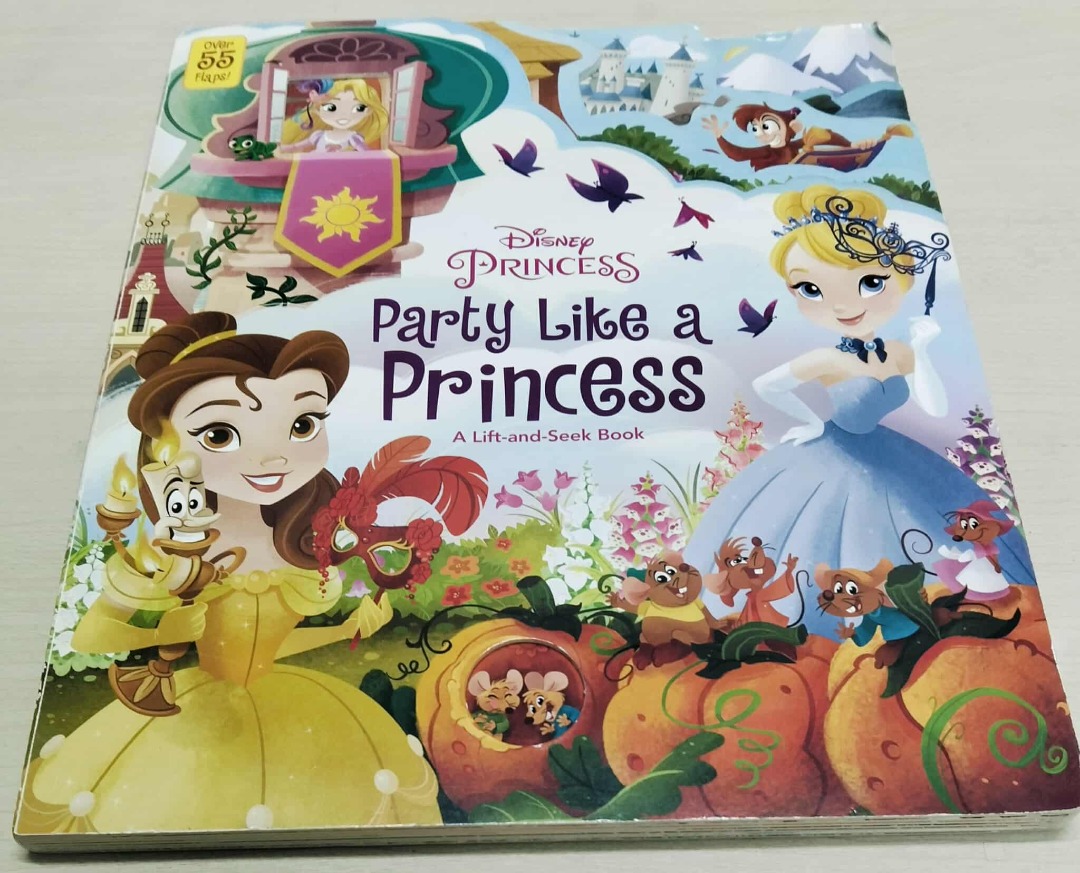 Disney Princess Party Like a Princess Lift-and-Seek Book, Hobbies ...