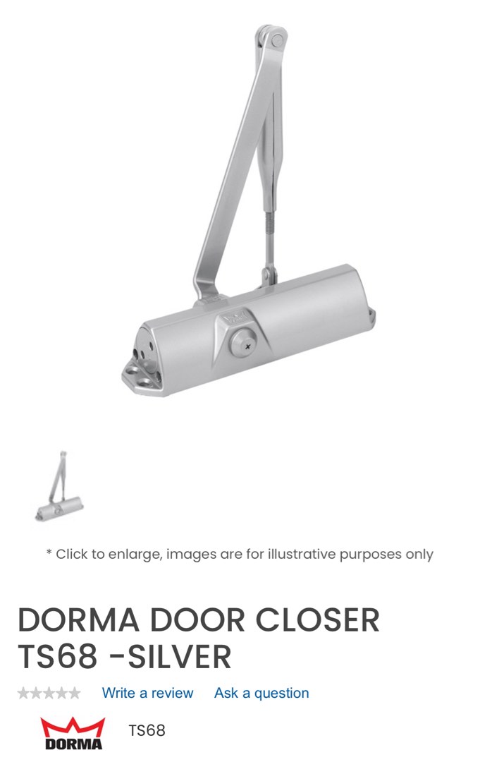 Dorma TS68 door closer, Furniture & Home Living, Security & Locks ...