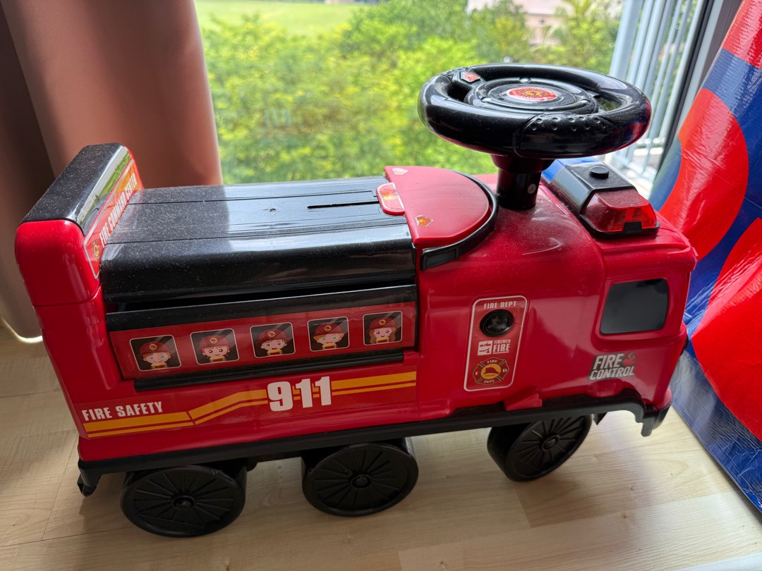 Fire Engine Ride On Toy, Babies & Kids, Infant Playtime on Carousell