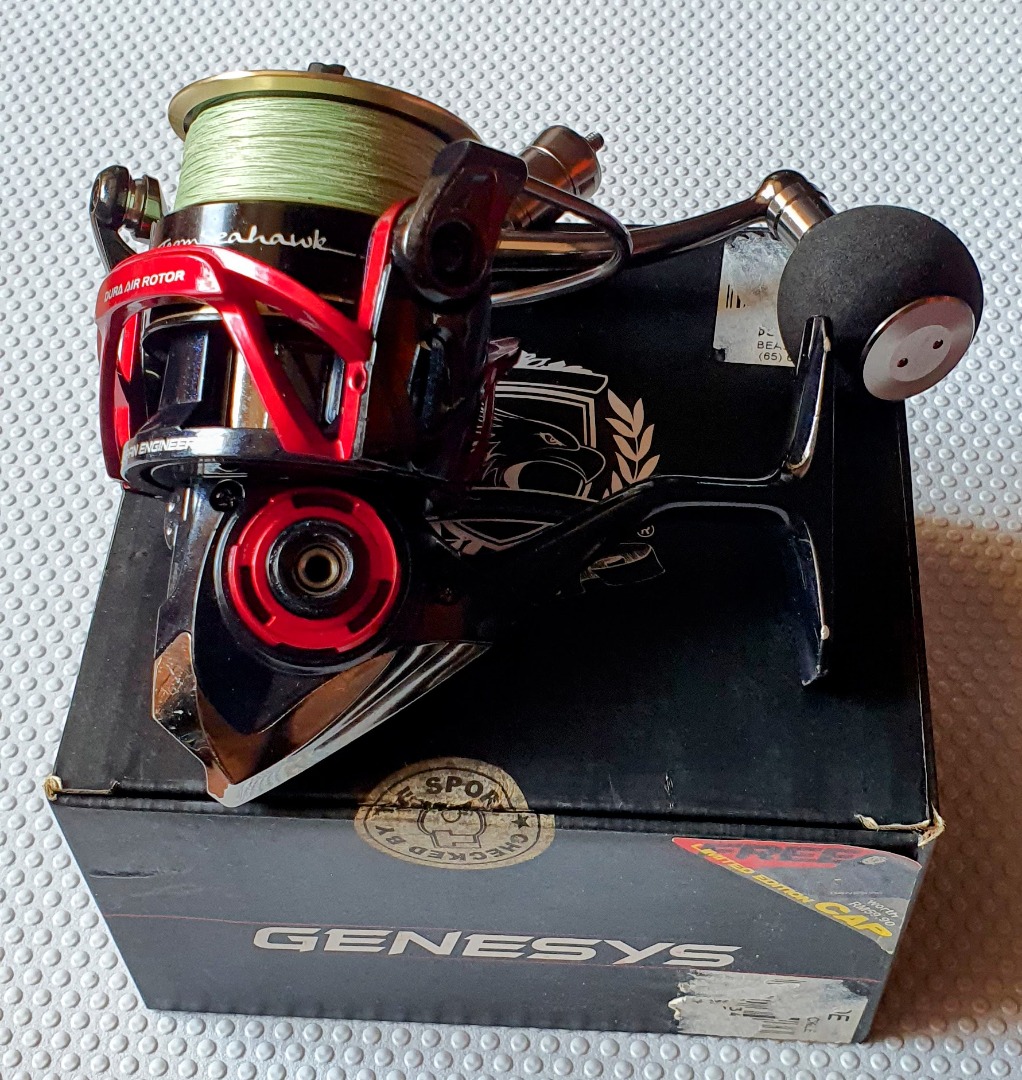 Genesys 3000 Dura Air Motor Fishing Spinning Reel, Sports Equipment ...