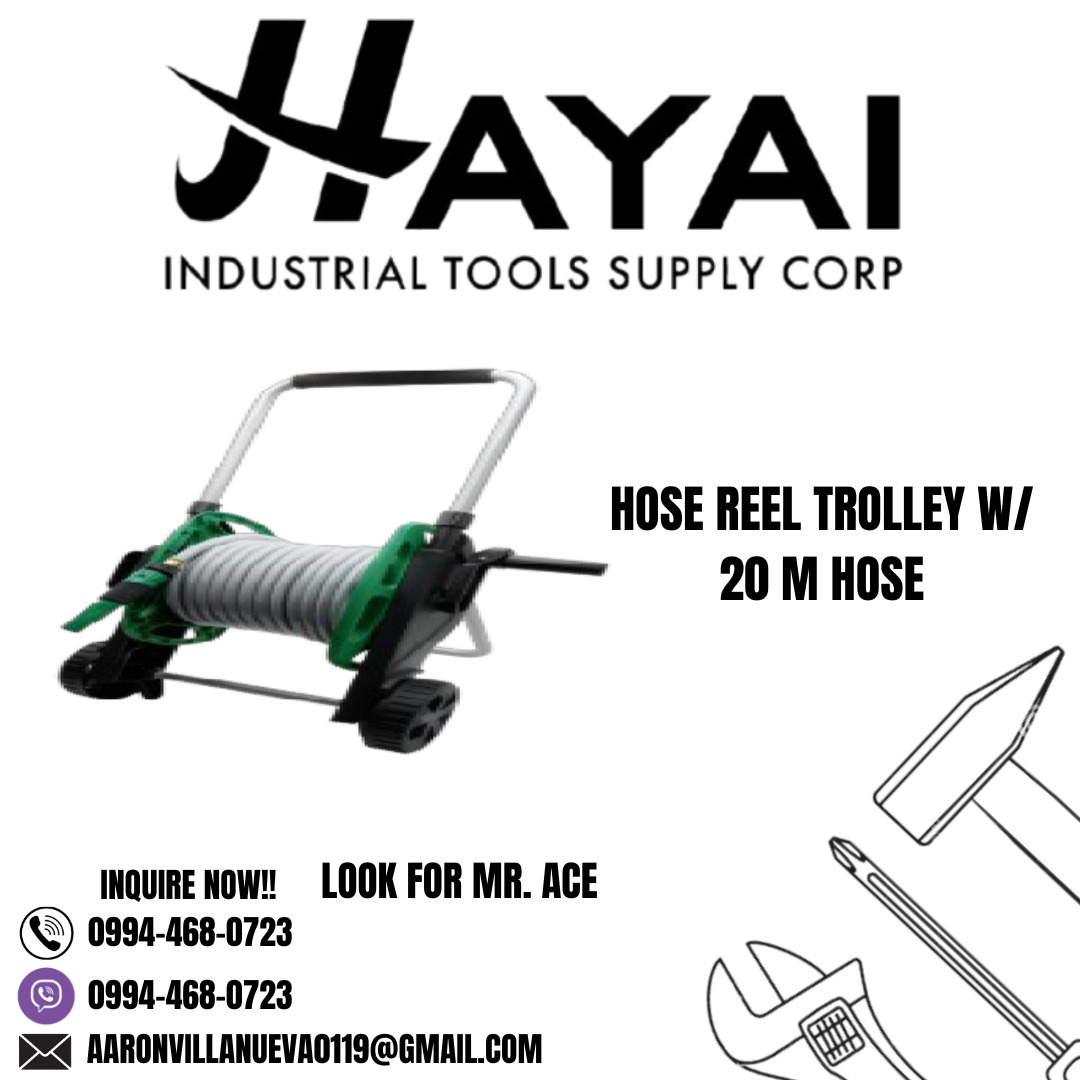 HOSE REEL TROLLEY W/ 20M HOSE, Commercial & Industrial, Construction ...
