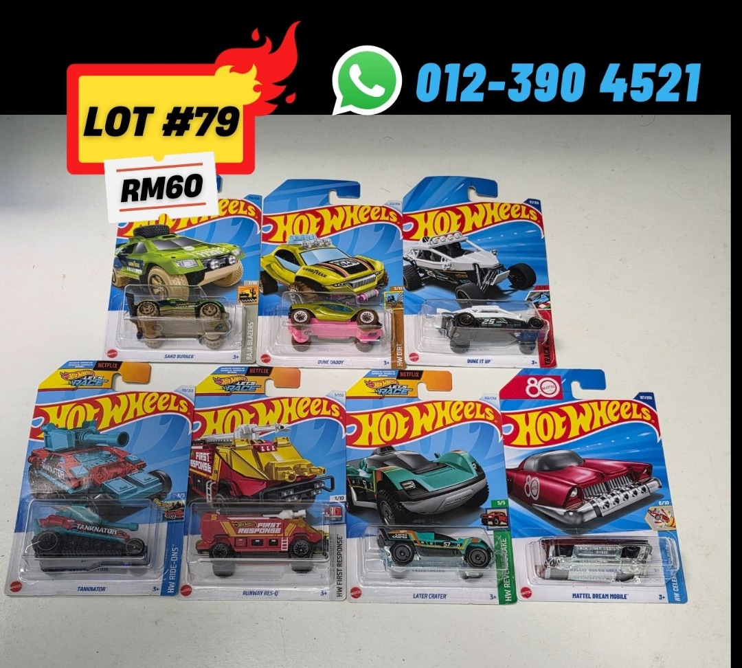 Hotwheels Lot #79 Sand Burner Dune Daddy Dune It Up Tanknator Runway ...