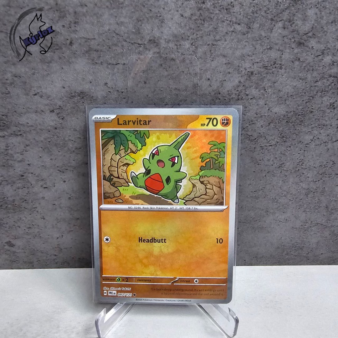 Larvita Masterball | Pokemon Prismatic Evolutions | Eng Version ...