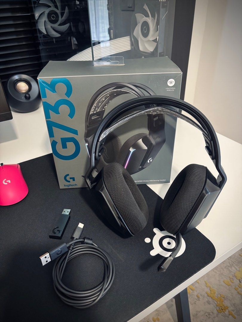 Logitech G733 Lightspeed Wireless RGB Gaming Headset, Audio, Headphones ...