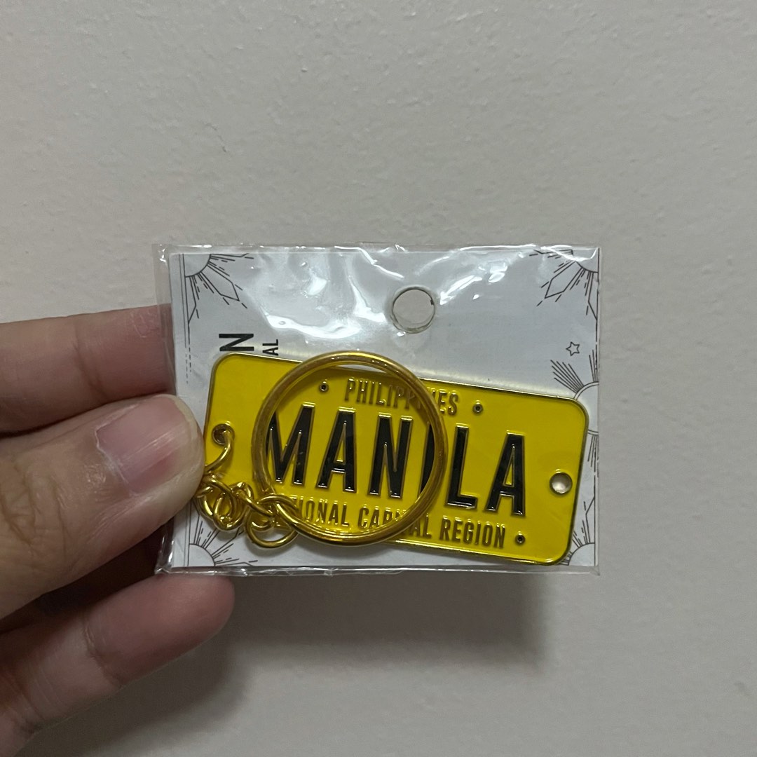 Manila Philippines Yellow Plate Keychain Souvenir, Hobbies & Toys ...
