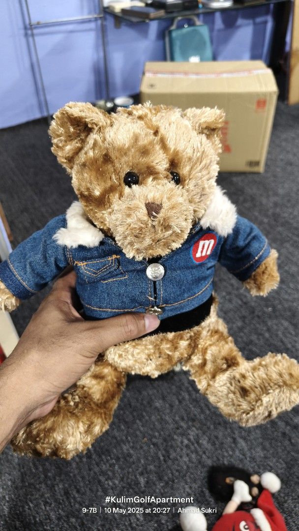 M&M's plush teddy bear, Hobbies & Toys, Toys & Games on Carousell