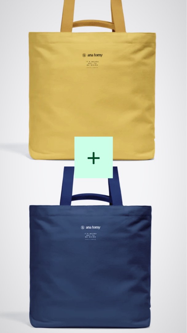 Mustard + Indigo Ana Tony Canvad Series tote bag, Women's Fashion, Bags ...