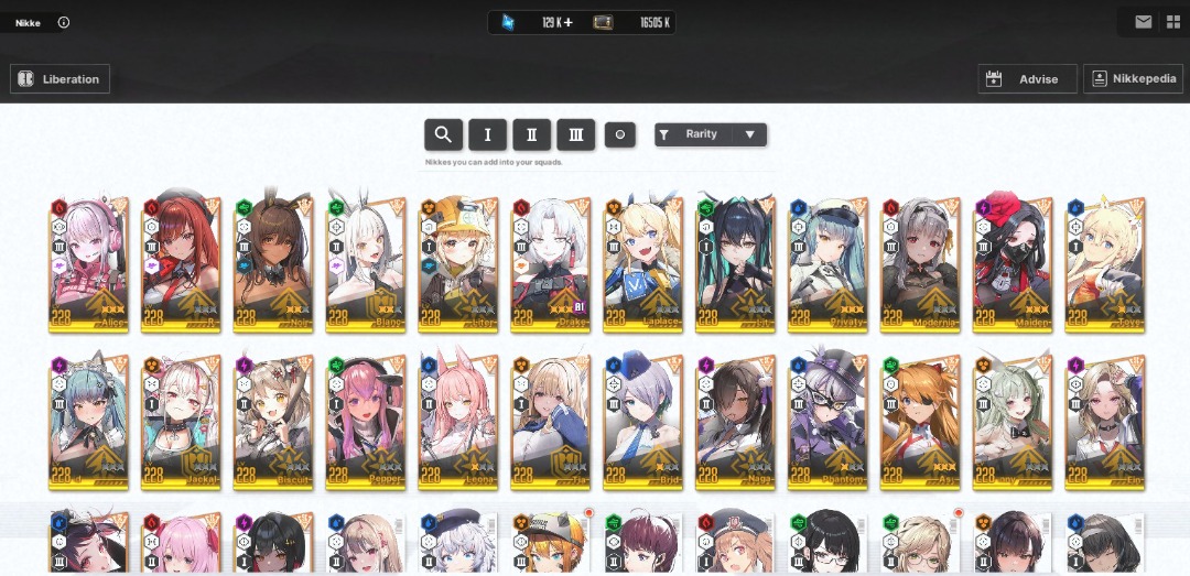 [NA]Akun Nikke Goddess of Victory Synchro 228 | 63 SSR 2 limit 3 ...