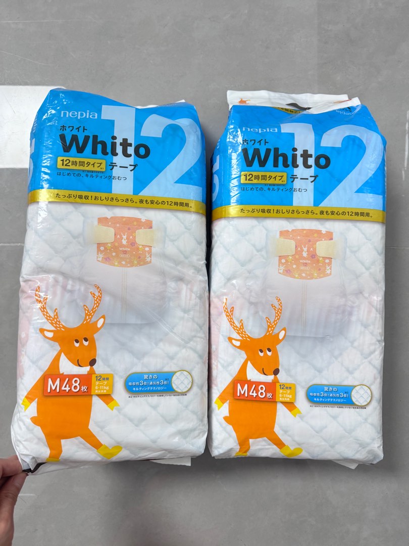 Nepia Whito 12hrs 紙尿褲 M, 兒童＆孕婦用品, 洗澡及換尿片, 洗澡及換尿片 - 尿片及濕紙巾 - Carousell