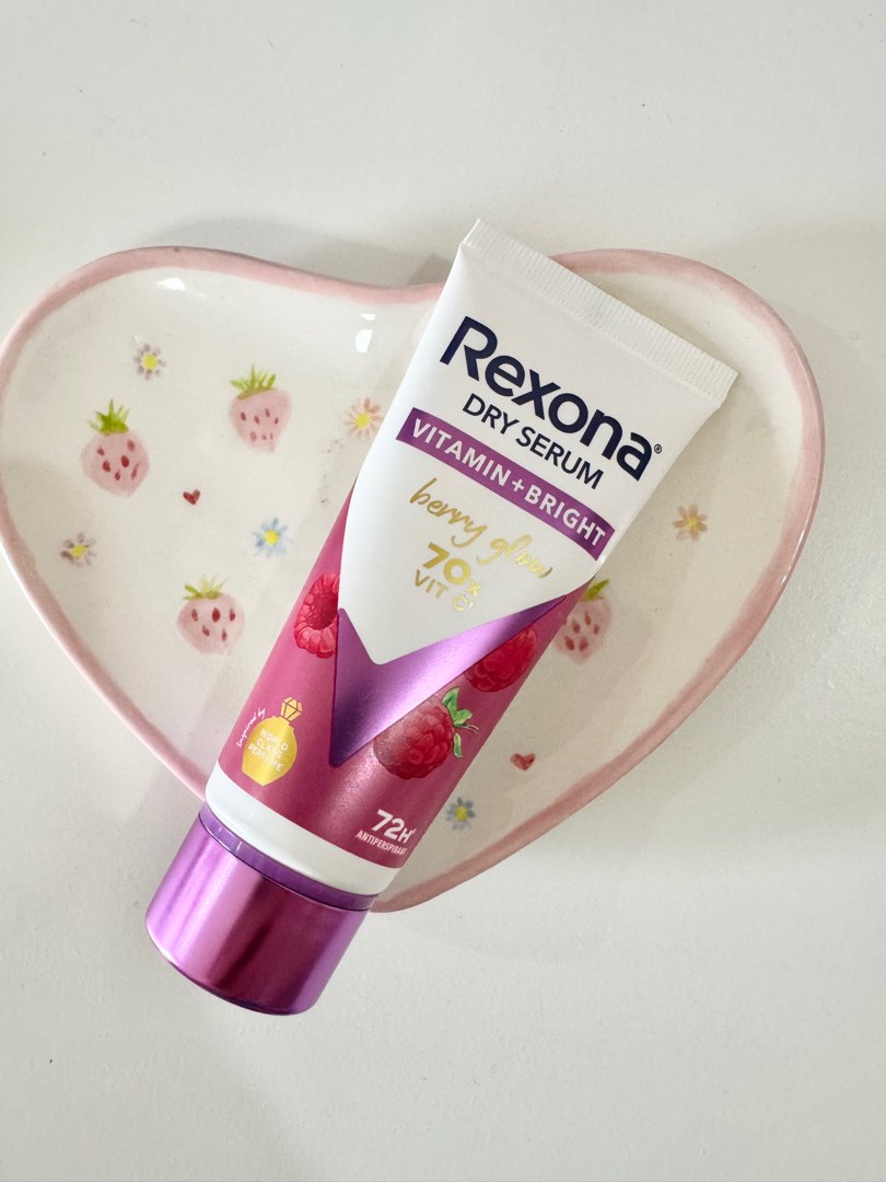New Rexona Dry Serum Vitamin + Bright Berry Glow, Beauty & Personal ...