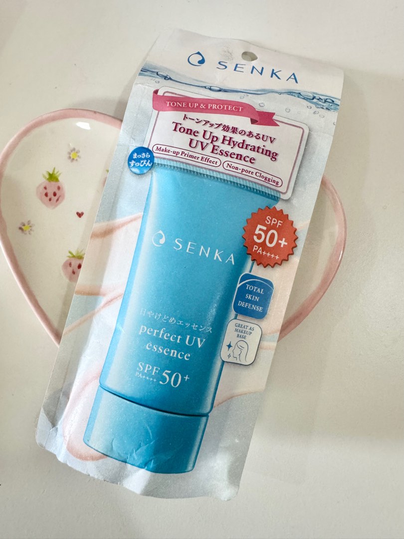 New Senka Perfect UV essence sunscreen, Beauty & Personal Care, Face ...
