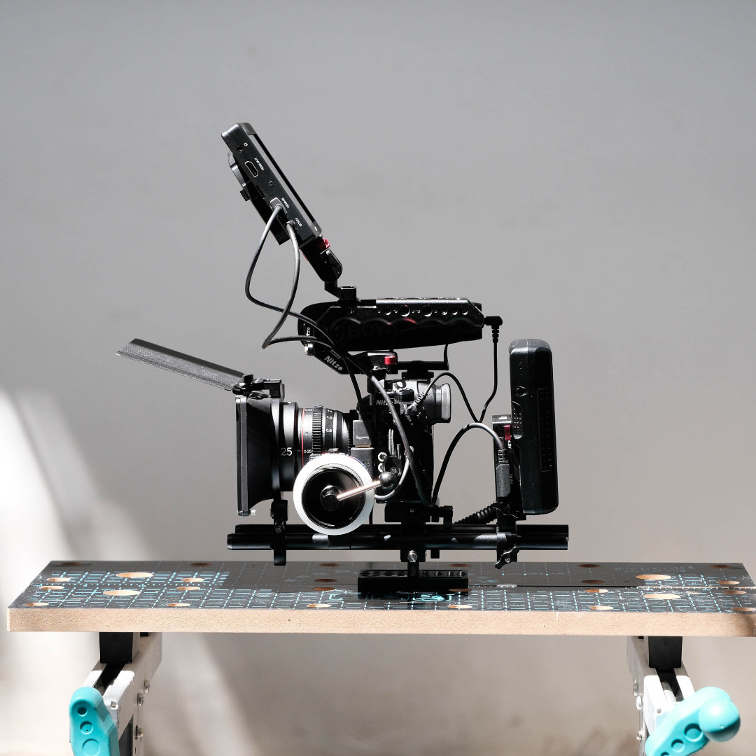 Nitze camera cage for GH5 with focus pull, Photography, Photography ...