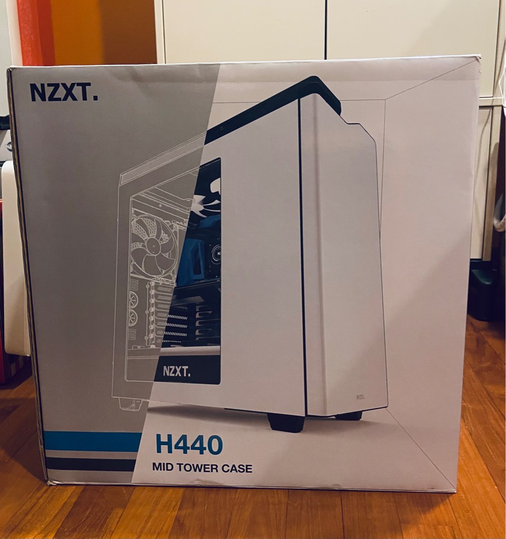 NZXT H440 Performance Mid-Tower White Case, Computers & Tech, Parts ...