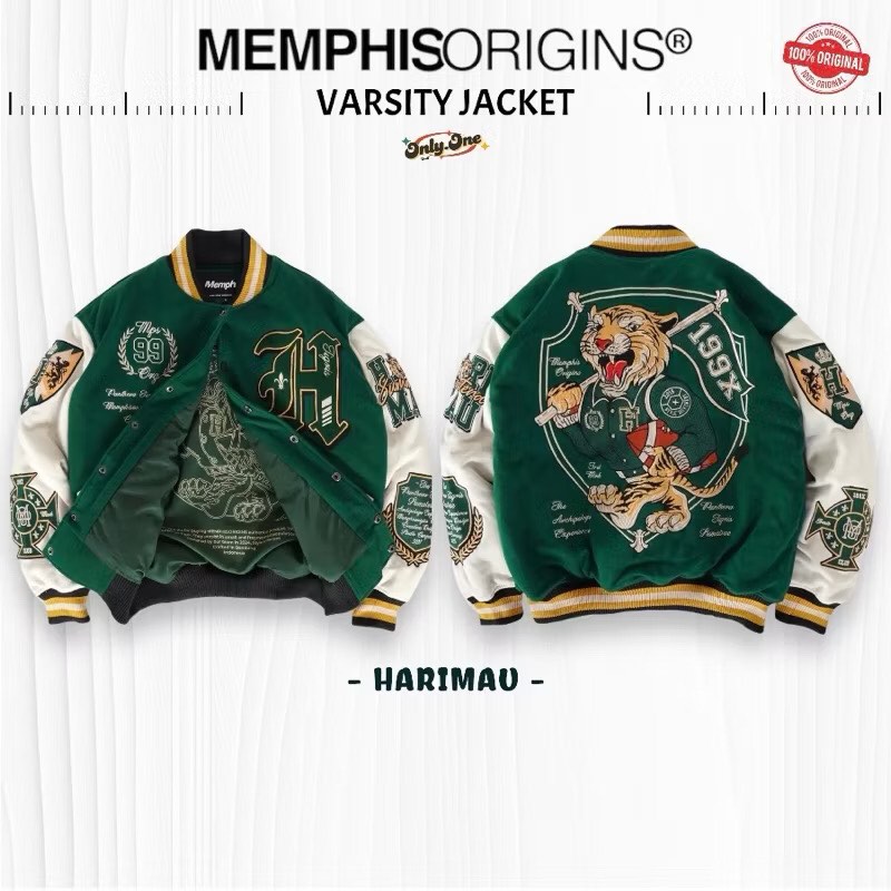 ORIGINAL VARSITY JACKET MEMPHISORIGINS - Tiger, Men's Fashion, Coats ...