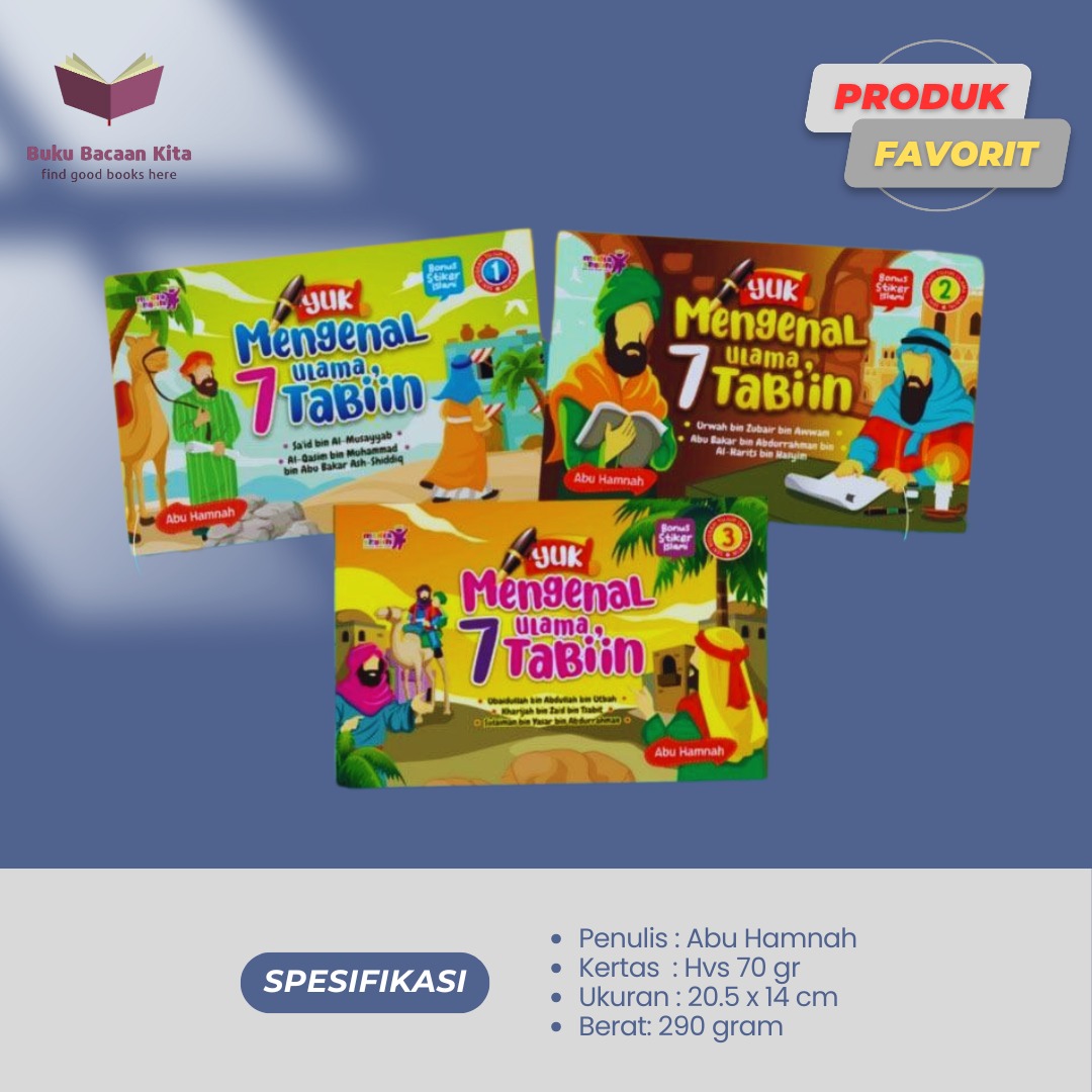 Paket Buku Anak Muslim Seri Biografi 7 Ulama Tabi'in (3 Buku) | Media ...