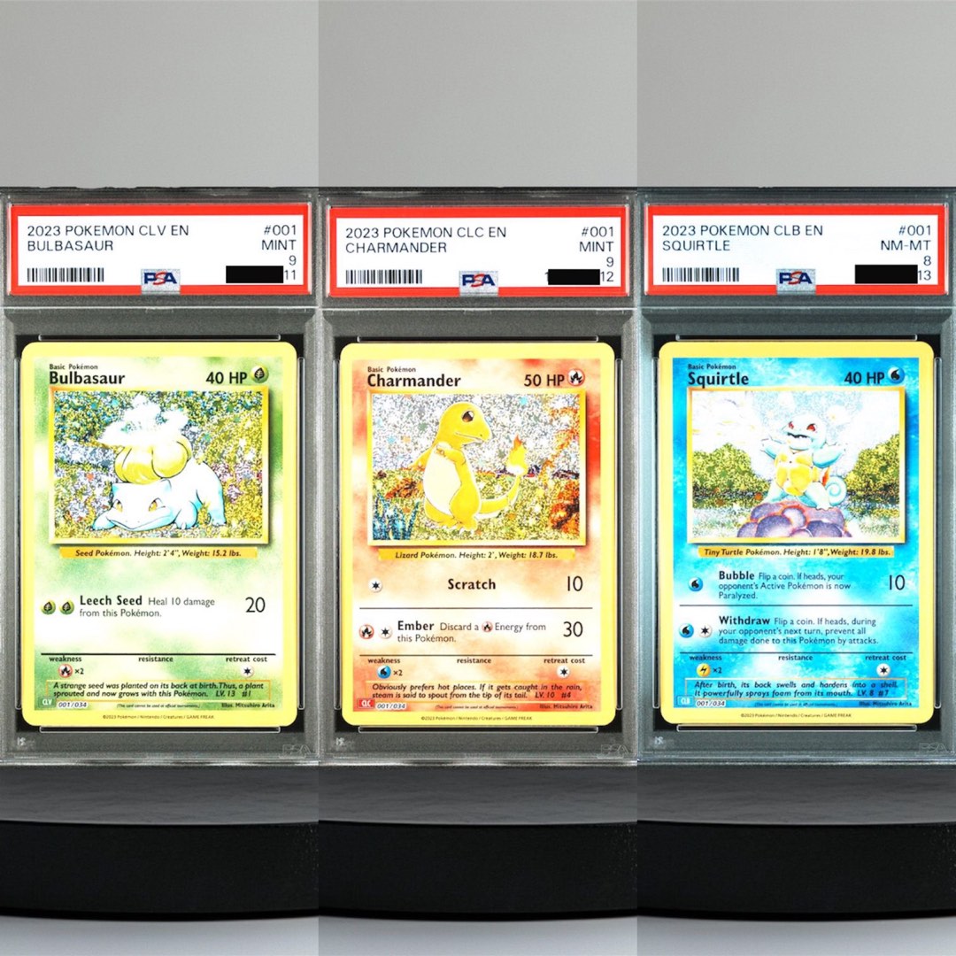 Pokemon Classic Collection Starters Sequential 9/8, Hobbies & Toys ...