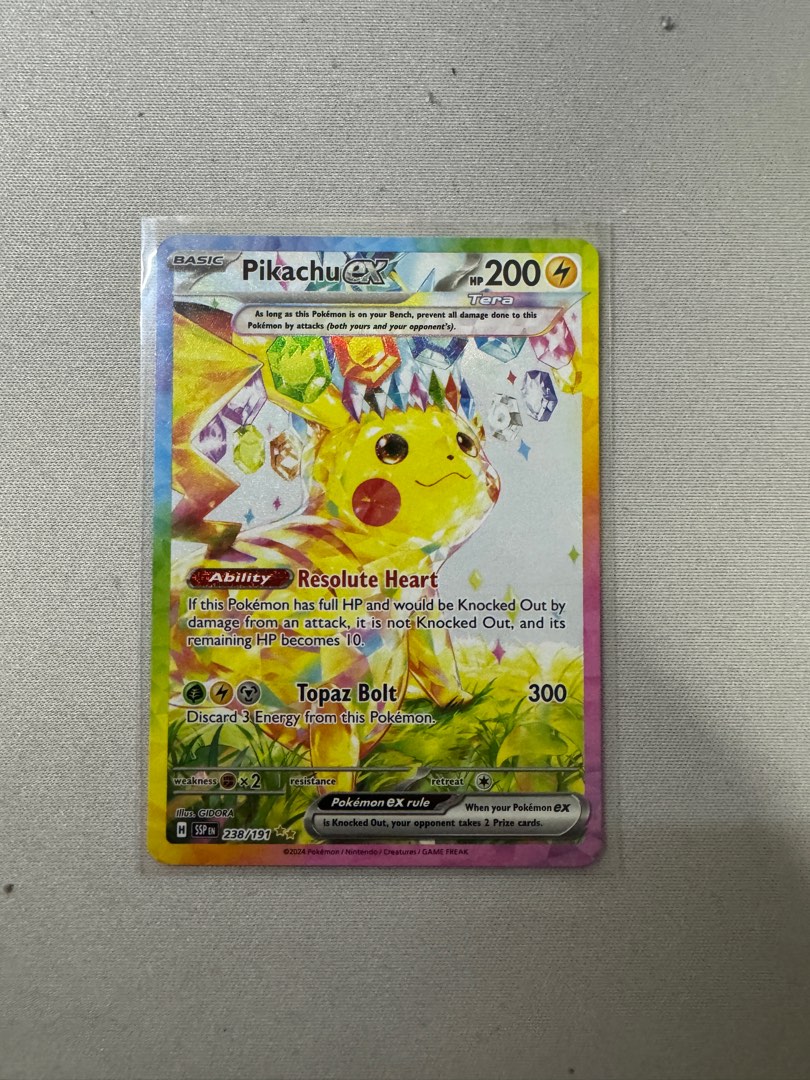 Pokemon Surging Sparks Pikachu SIR, Hobbies & Toys, Memorabilia ...