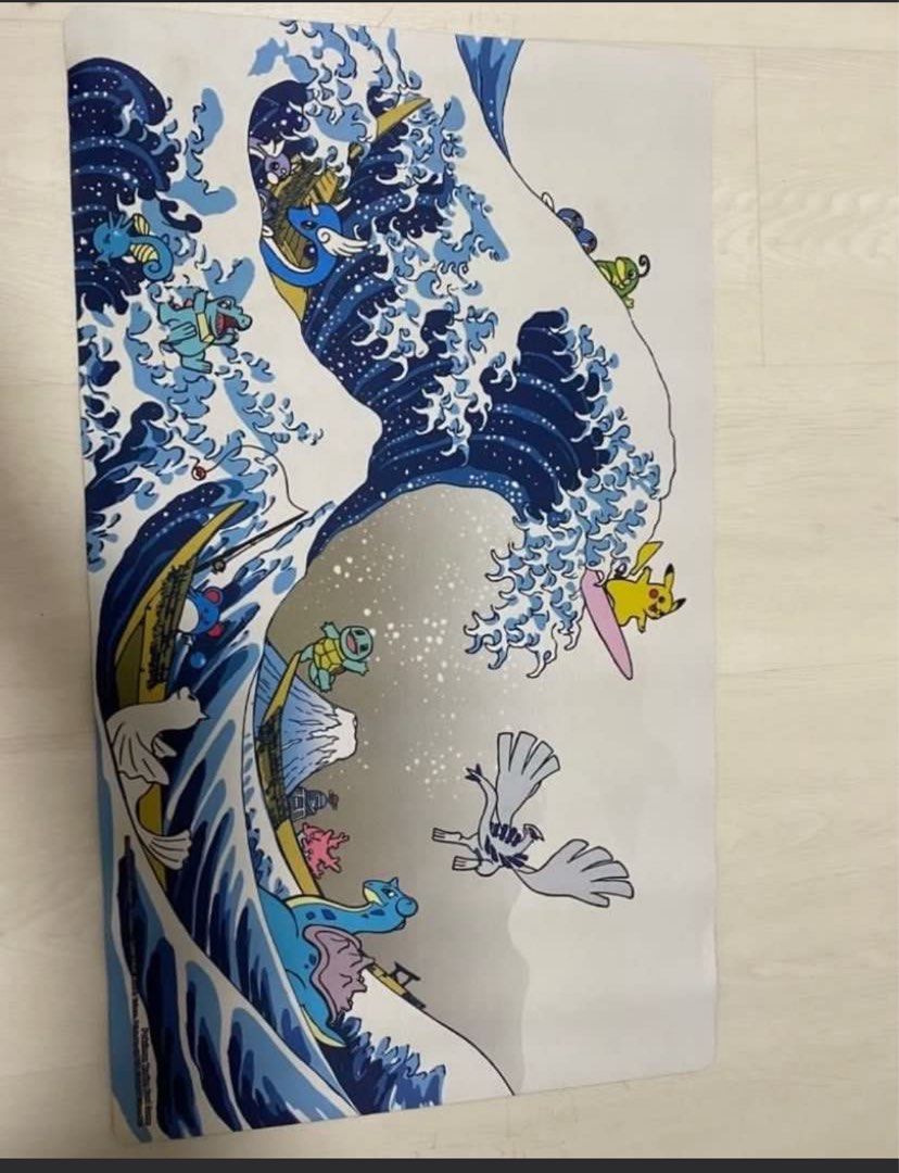 Pokemon Yokohama Great Wave Mat, Hobbies & Toys, Toys & Games on Carousell