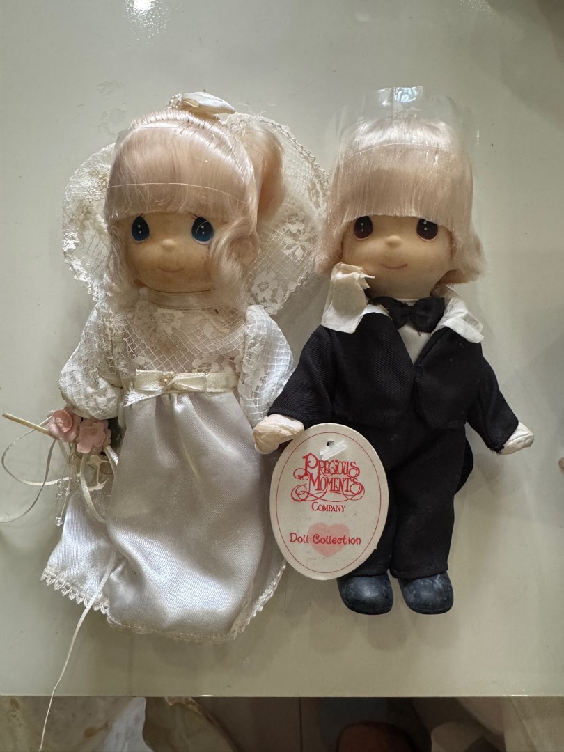 Precious moments - bride & groom doll collection, Hobbies & Toys ...