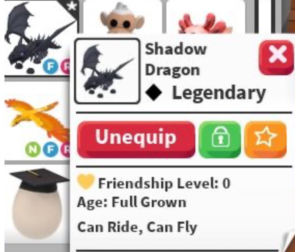 ROBLOX ADOPT ME SHADOW DRAGON FLY RIDE, 電子遊戲, 遊戲機配件, 遊戲週邊商品 - Carousell