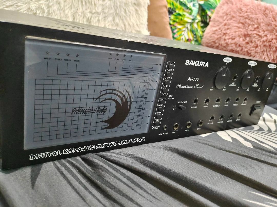 Sakura AV-735 700watts X2 Karaoke Mixing Amplifier for Sale or Swap ...